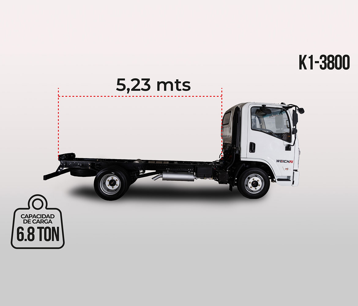 Camión de 7 ton Weichai K1-3800 | Automekano - Venta de camiones EC ...