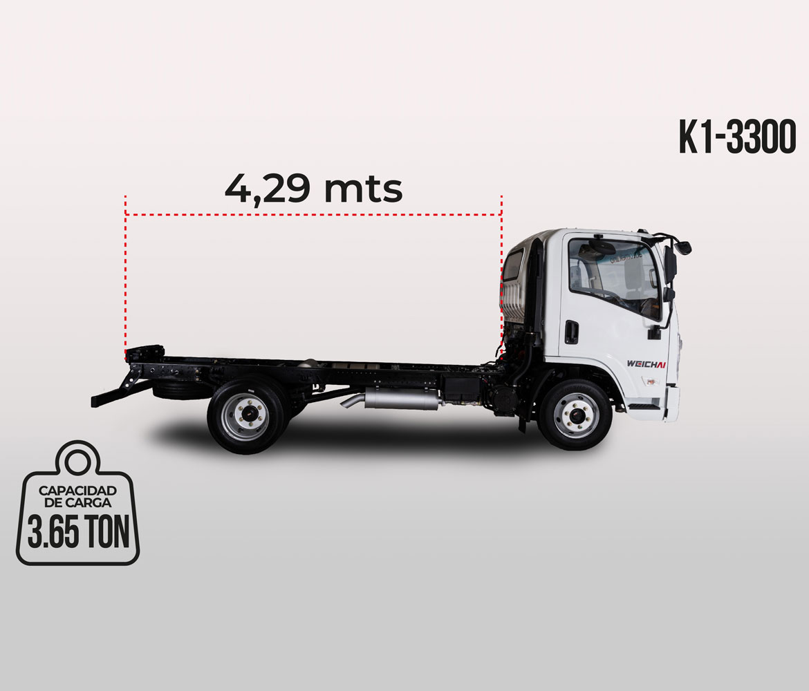 Camión de 5 ton Weichai K1-3300 | Automekano - Venta de camiones EC | Automekano