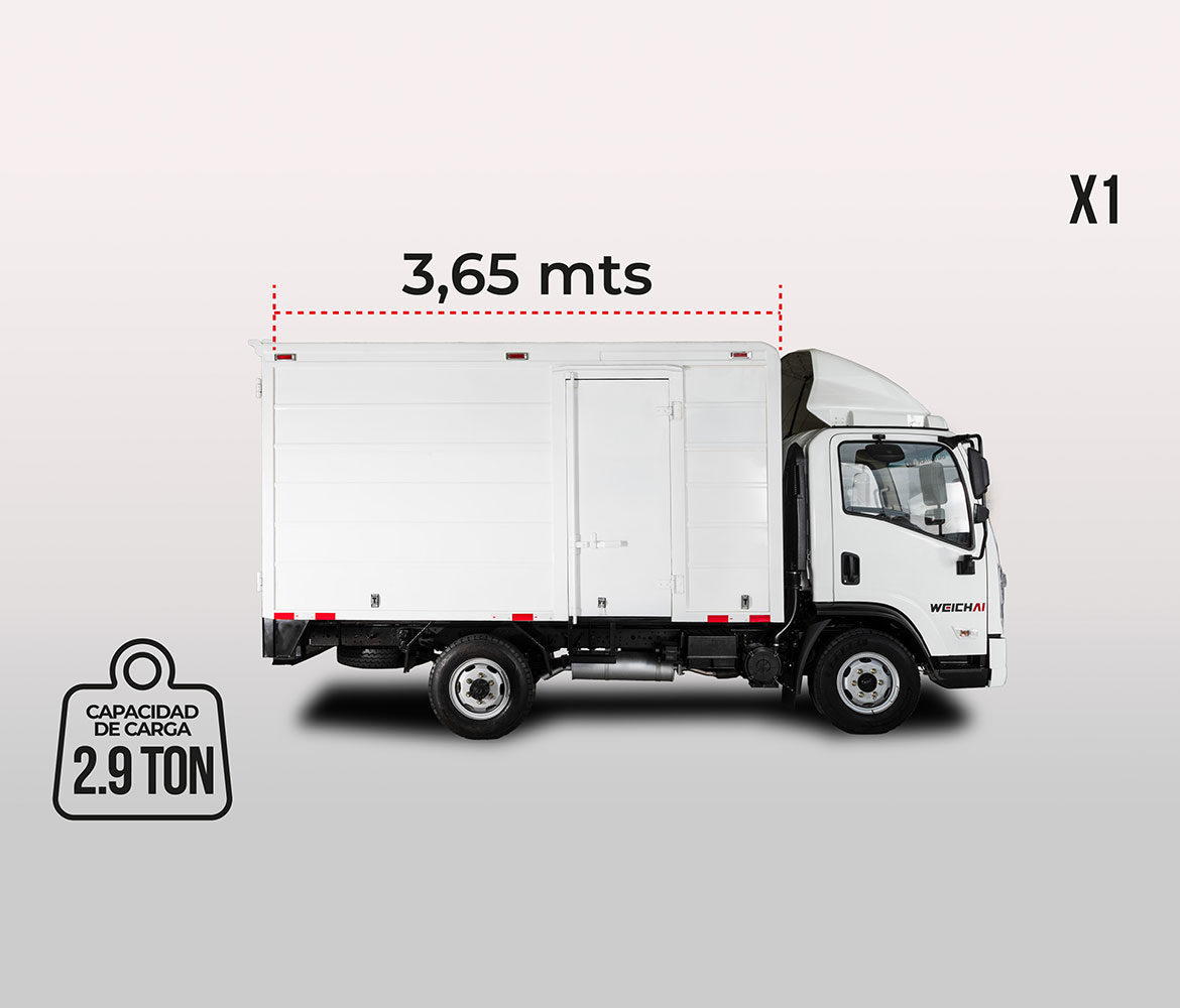 Camión de 3 toneladas Weichai X1 | Automekano - Venta de camiones EC | Automekano